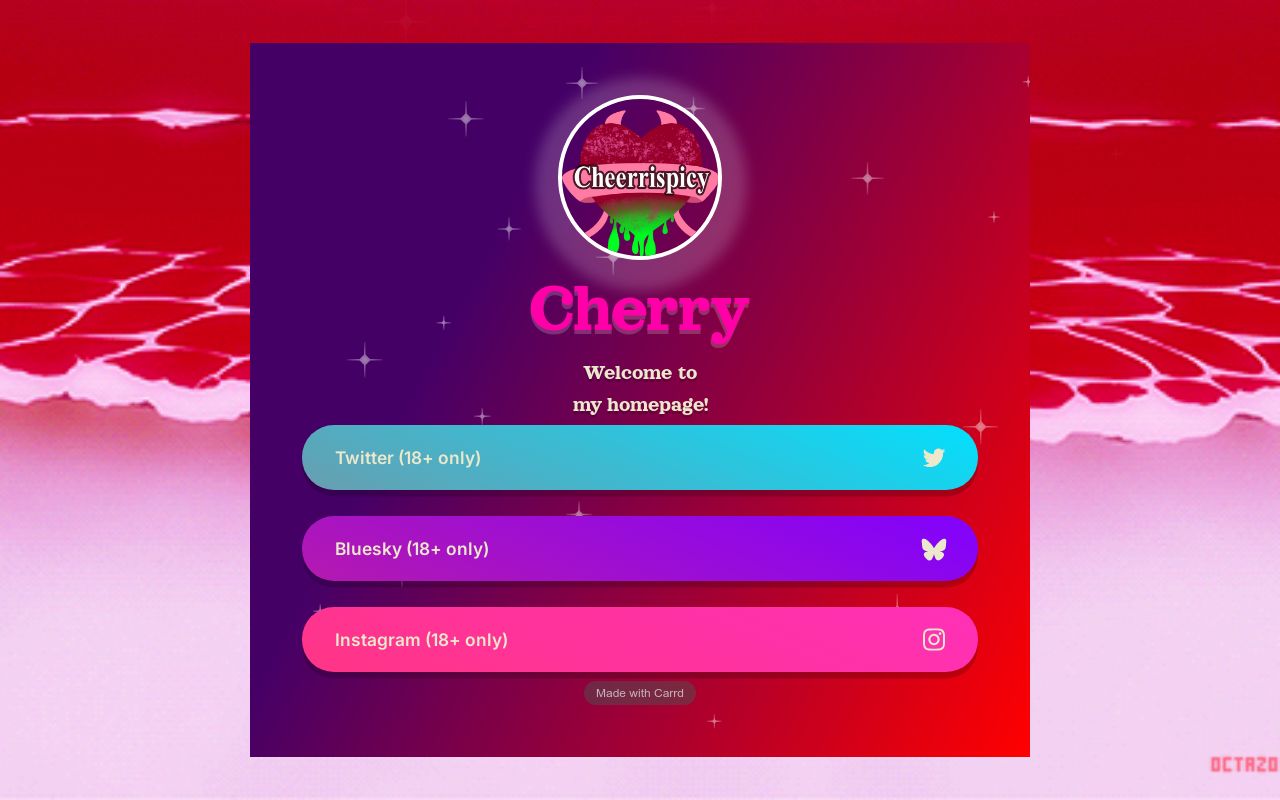 Cherry's carrd (18 + only)